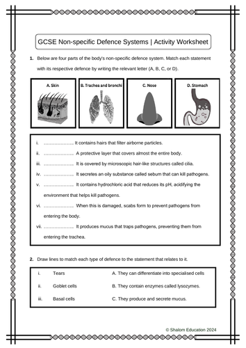 AQA GCSE Biology - Health and Disease Pack - 20 Activity Worksheets ...