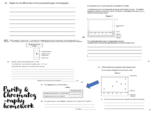 GCSE Exam Question sheets homework revision AQA Chemistry trilogy ... GCSE Exam Question sheets homework revision AQA Chemistry trilogy ...