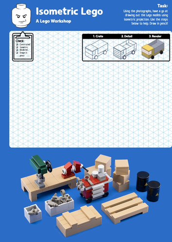 D&T Cover Work: Isometric Drawing - Lego - D&T Workshop | Teaching ...