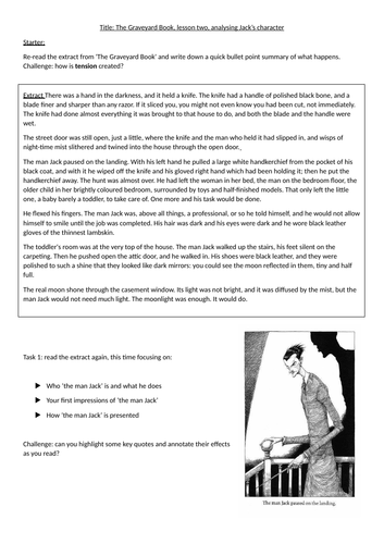 KS3 Gothic cover worksheets | Teaching Resources
