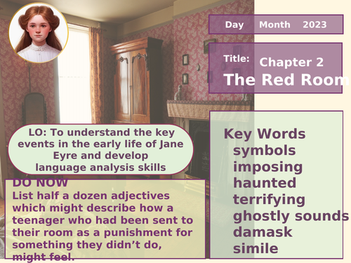 Jane Eyre KS3 Lesson Plan for Chapter 2 - The Red Room | Teaching Resources
