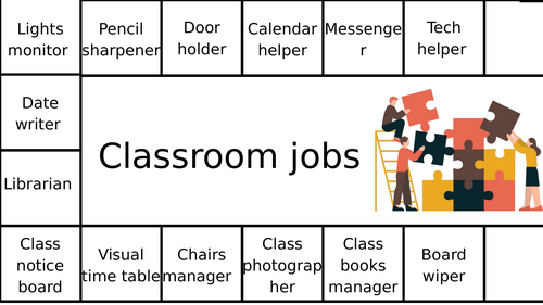 Classroom jobs | Teaching Resources
