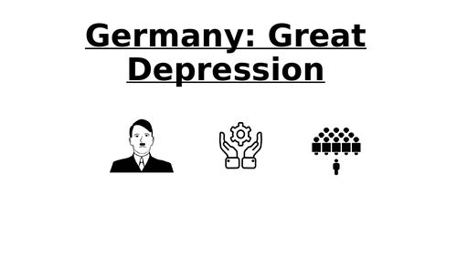 AQA: Germany: Great Depression Knowledge Organiser | Teaching Resources