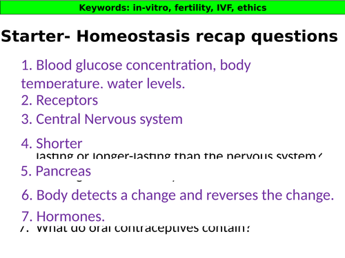 In Vitro Fertilisation (IVF) GCSE | Teaching Resources