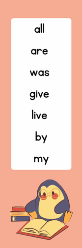 Phase 3 Tricky Word Bookmark | Teaching Resources