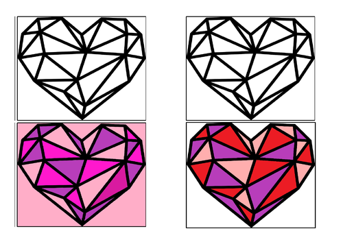 Heart Designs for Valentine's Day Cards | Teaching Resources