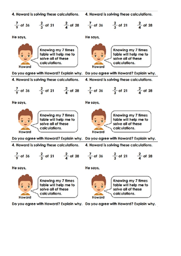 Year 4 Fractions of Amounts Full Pack | Teaching Resources