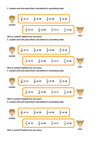 Year 4 Fractions of Amounts Full Pack | Teaching Resources