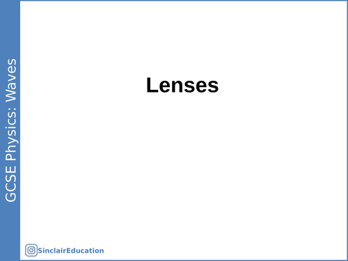 GCSE Physics Lenses Lesson | Teaching Resources