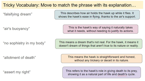 Poetry: Hawk Roosting by Ted Hughes | Teaching Resources