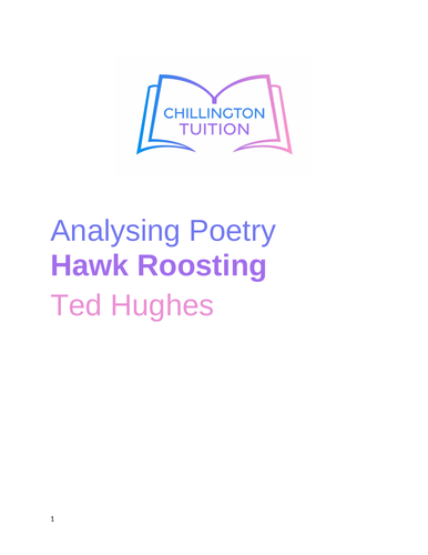Poetry: Hawk Roosting by Ted Hughes | Teaching Resources