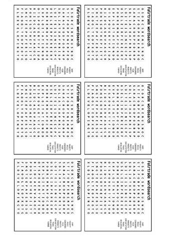 KS3 Geography . Fairtrade wordsearches & activites. Trade, development ...