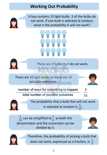 Probability Workbook - Level 1 Functional Skills Maths | Teaching Resources