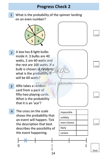 Probability Workbook - Level 1 Functional Skills Maths | Teaching Resources