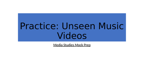 A Level Media Studies EDUCAS 'This Is America' Unseen Music Video ...