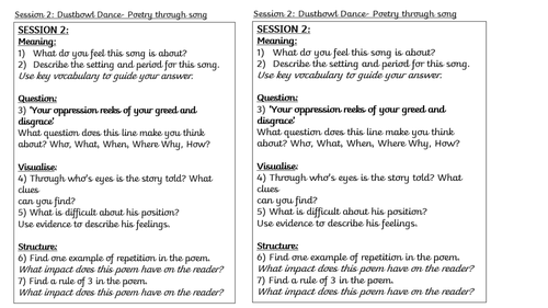 Poetry through song KS2 | Teaching Resources