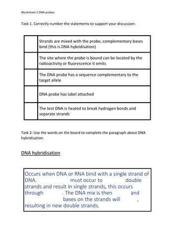 Locating genes, genetic screening, and counselling AQA | Teaching Resources