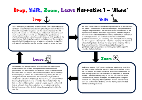 Drop, Shift, Zoom, Leave Examples for Paper 1 Question 5 | Teaching ...