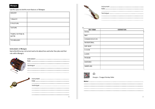 OCR GCSE Music AOS3 Rhythms of the World Booklet | Teaching Resources