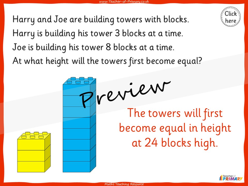Common Multiples - Year 5 | Teaching Resources