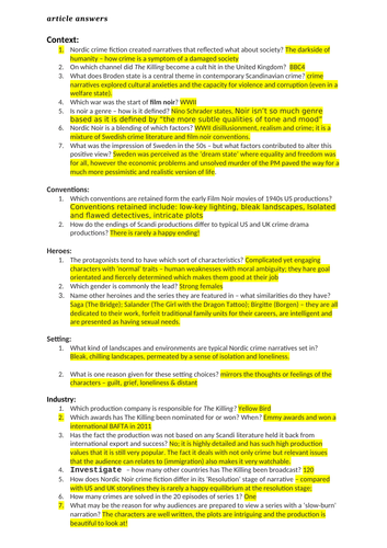AQA A Level Media: CSP The Killing | Teaching Resources