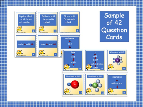 Reaction of Acids With Metals, Bases and Carbonates Board Game KS3 ...