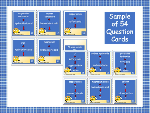 Reaction of Acids With Metals, Bases and Carbonates Board Game KS3 ...