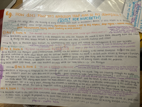 Macbeth English Literature GCSE notes | Teaching Resources