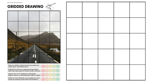 40 Cover Worksheets for Art & Design [Gridded Drawing] | Teaching Resources