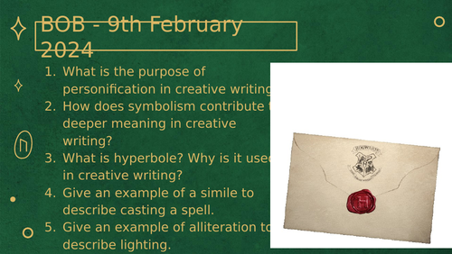 Harry Potter Creative Writing Lesson | Teaching Resources