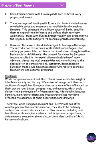 KS2 Kingdom of Benin - Outstanding History Unit - 6 Lessons | Teaching ...