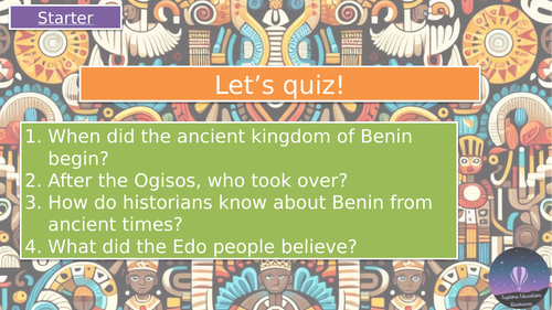 KS2 Kingdom of Benin - Outstanding History Unit - 6 Lessons | Teaching ...