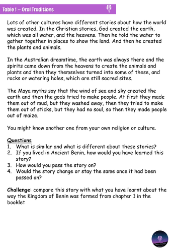 KS2 Kingdom of Benin - Outstanding History Unit - 6 Lessons | Teaching ...