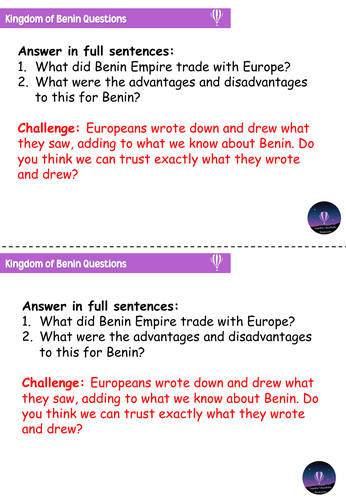 KS2 Kingdom of Benin - Outstanding History Unit - 6 Lessons | Teaching ...