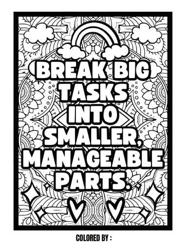 Time Management Activities Tips, Mindfulness Relaxing Coloring Pages ... Time Management Activities Tips, Mindfulness Relaxing Coloring Pages ...
