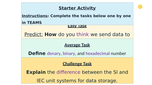 iGCSE Computer Science: Data Transmission 1 | Teaching Resources iGCSE Computer Science: Data Transmission 1 | Teaching Resources