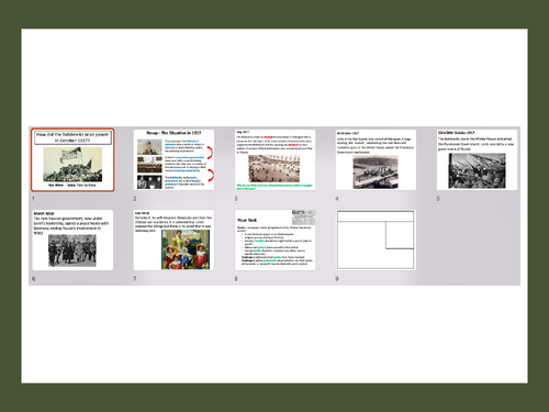 1917 October Revolution Events Lesson | Teaching Resources