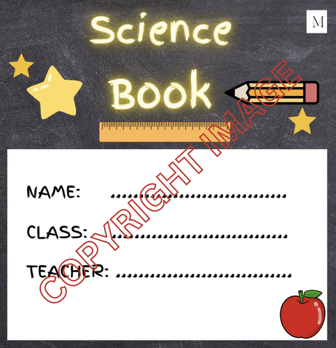 Science Book Name Sticker Labels (Digital) for Primary Schools and Home ...