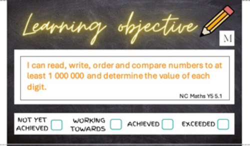 Y5 Maths Objectives - Learning & Assessment Stickers, Digital ...