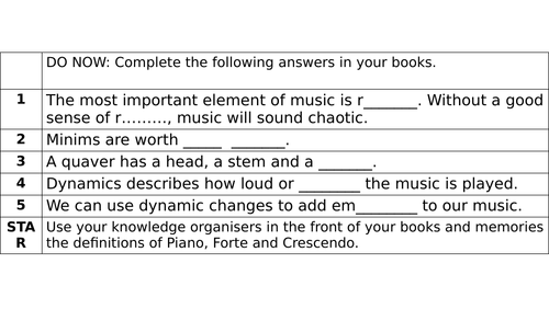 Year 7 - Drumming Lesson 4 | Teaching Resources