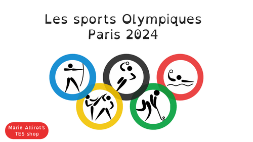 Olympic sports Paris 24 (French) | Teaching Resources