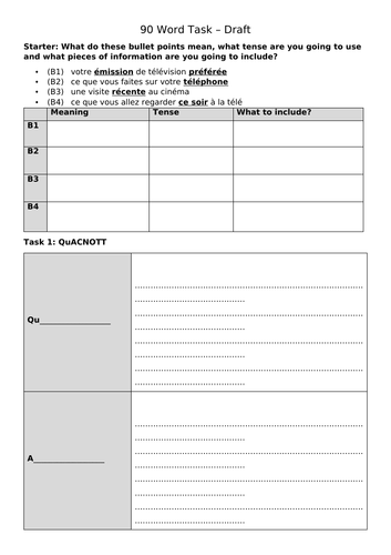 Dynamo 2 Rouge Module 3 Unité 2 On va au ciné | Teaching Resources