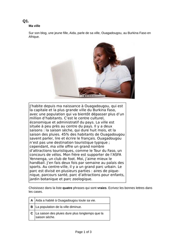 Year 11 French Revision lesson 5 | Teaching Resources