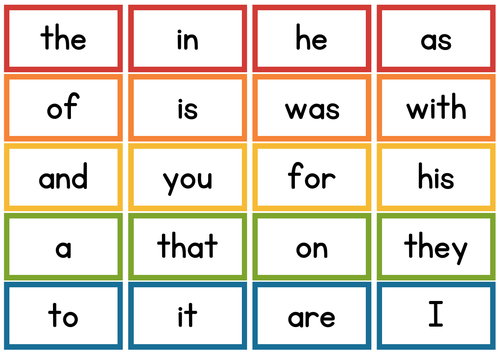200 Sight Words Printable Flashcards - Fluency & Vocabulary Practice ...