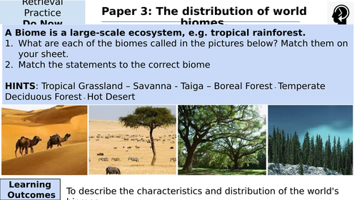 Edexcel B GCSE Geography People & Biosphere Lessons | Teaching Resources