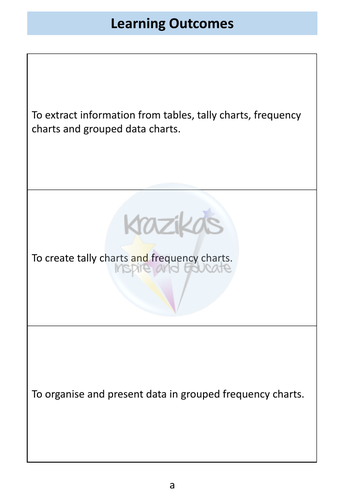Grouped Data Workbook - Statistics - Level 1 Functional Skills Maths | Teaching Resources