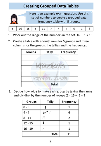 Grouped Data Workbook - Statistics - Level 1 Functional Skills Maths ...