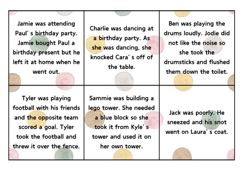 Accident or on purpose? | Teaching Resources