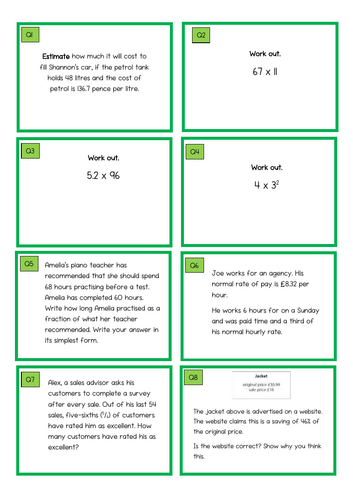 Enhance Revision with Functional Skills Maths Flash Cards: Level2 ...