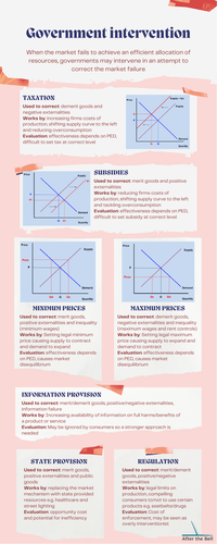 Government Intervention Infographic | Teaching Resources